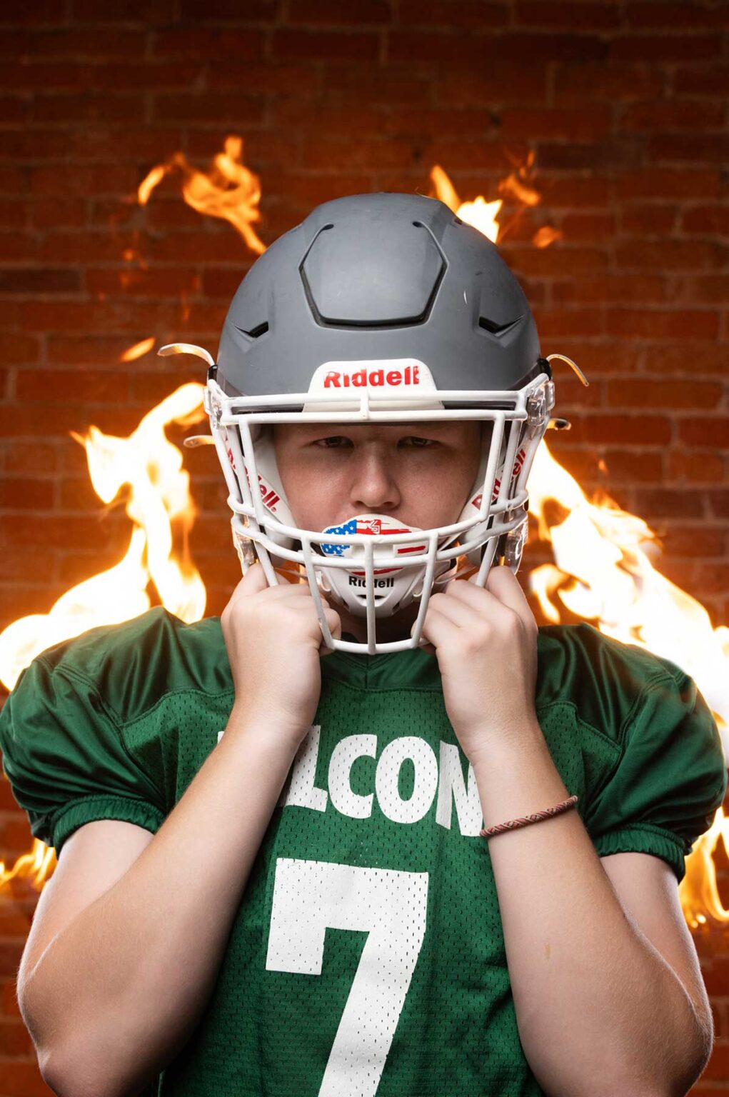 High School Senior Portraits with Fire - Crystal Madsen Photography
