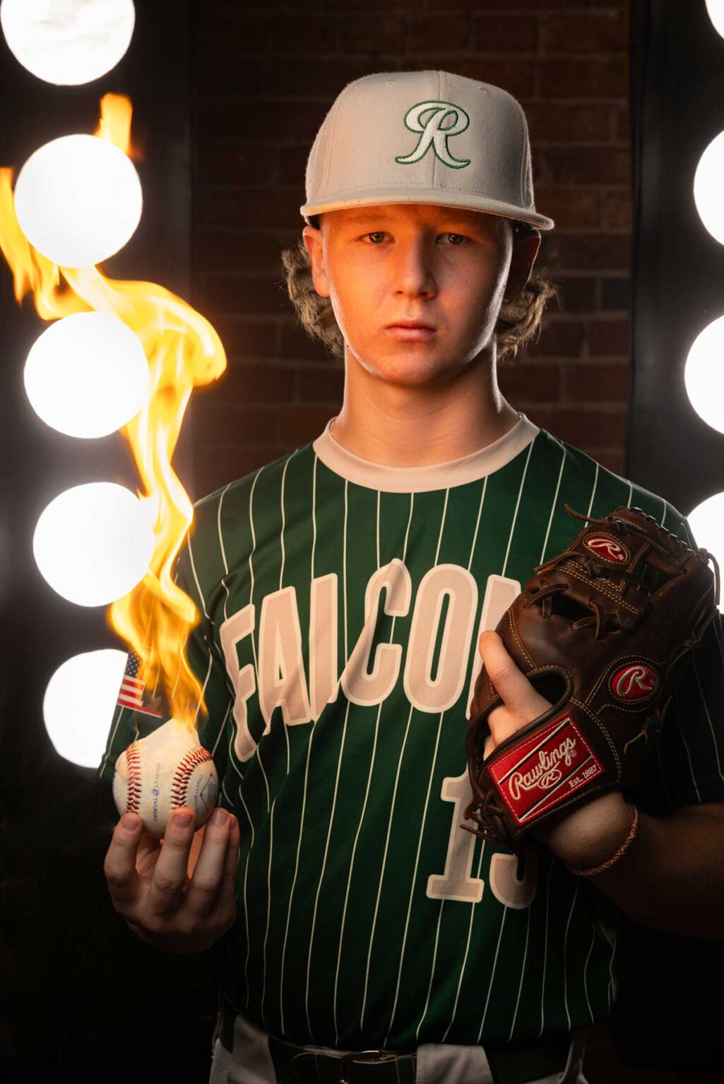 High School Senior Portraits with Fire - Crystal Madsen Photography